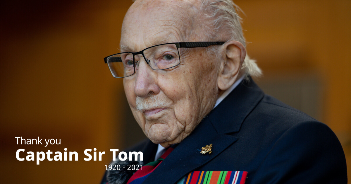 Thank you Captain Sir Tom Moore